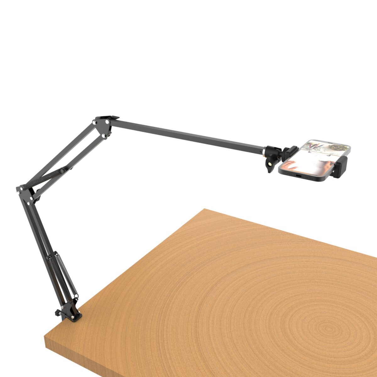 Pozliv Long Overhead Tripod Mount for iPhone Webcam Ring Light ...